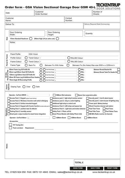 CarTeck GSA Vision Sectional Garage Door… | Teckentrup Door Solutions