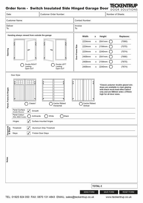 Switch Side Hinged Garage Door (Order… | Teckentrup Door Solutions